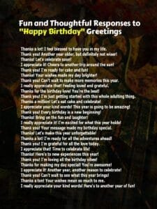 27 Great Responses to Happy Birthday Wishes You'll Love