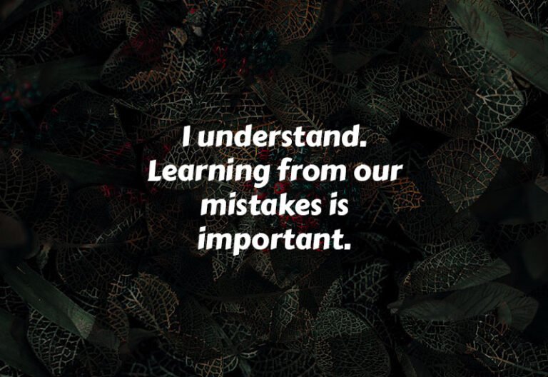 22 Great Ways to Respond to I Dont Want to Make the Same Mistake Again