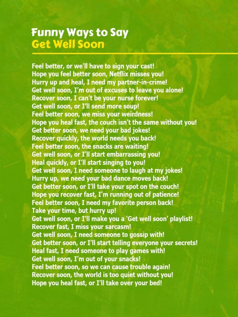 26 Other Ways to Say Get Well Soon: Great Alternatives