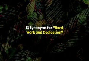 13 Synonyms for "Hard Work and Dedication"